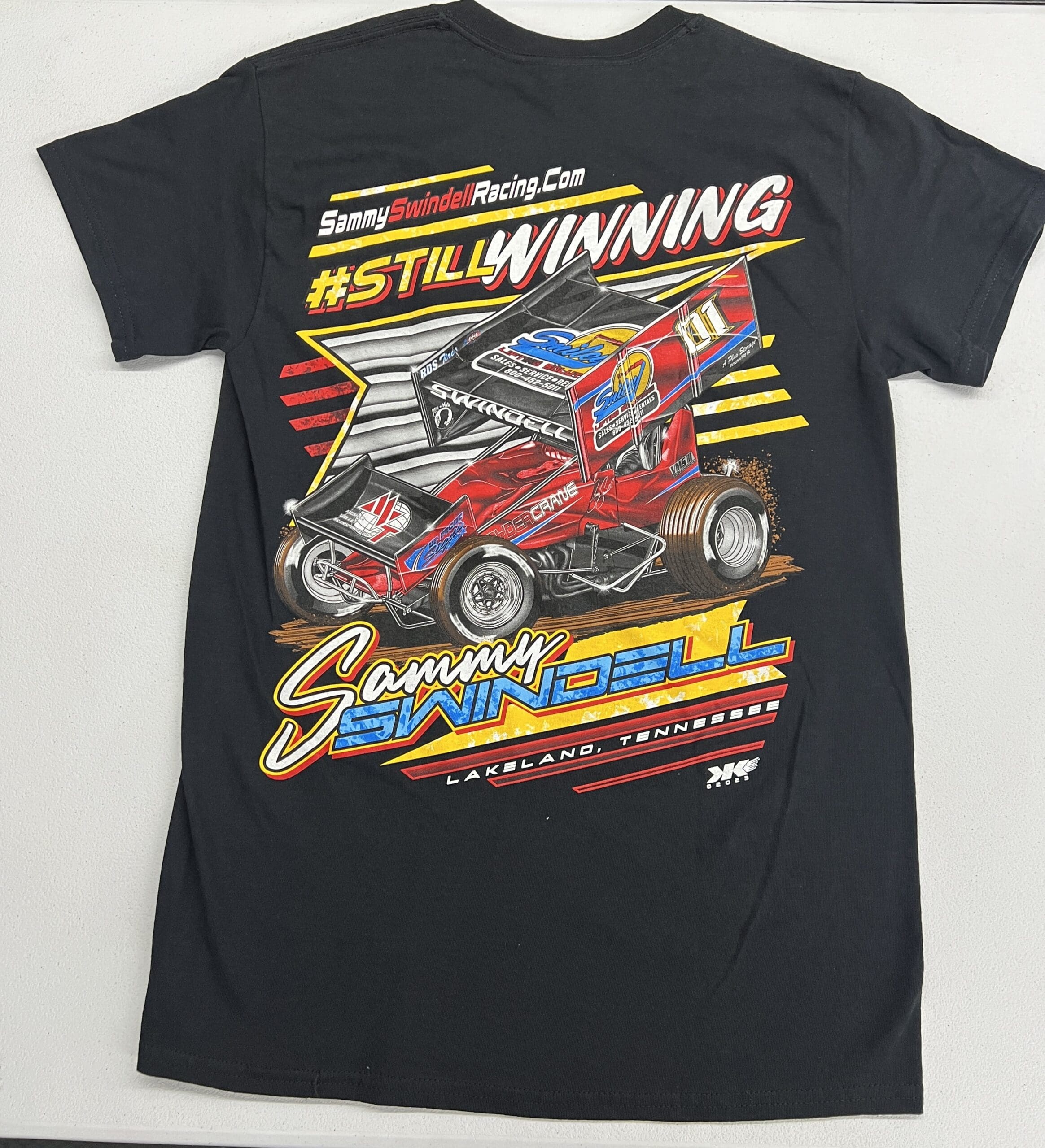 T-Shirt 01 Sprint Car Black | Sammy Swindell Racing