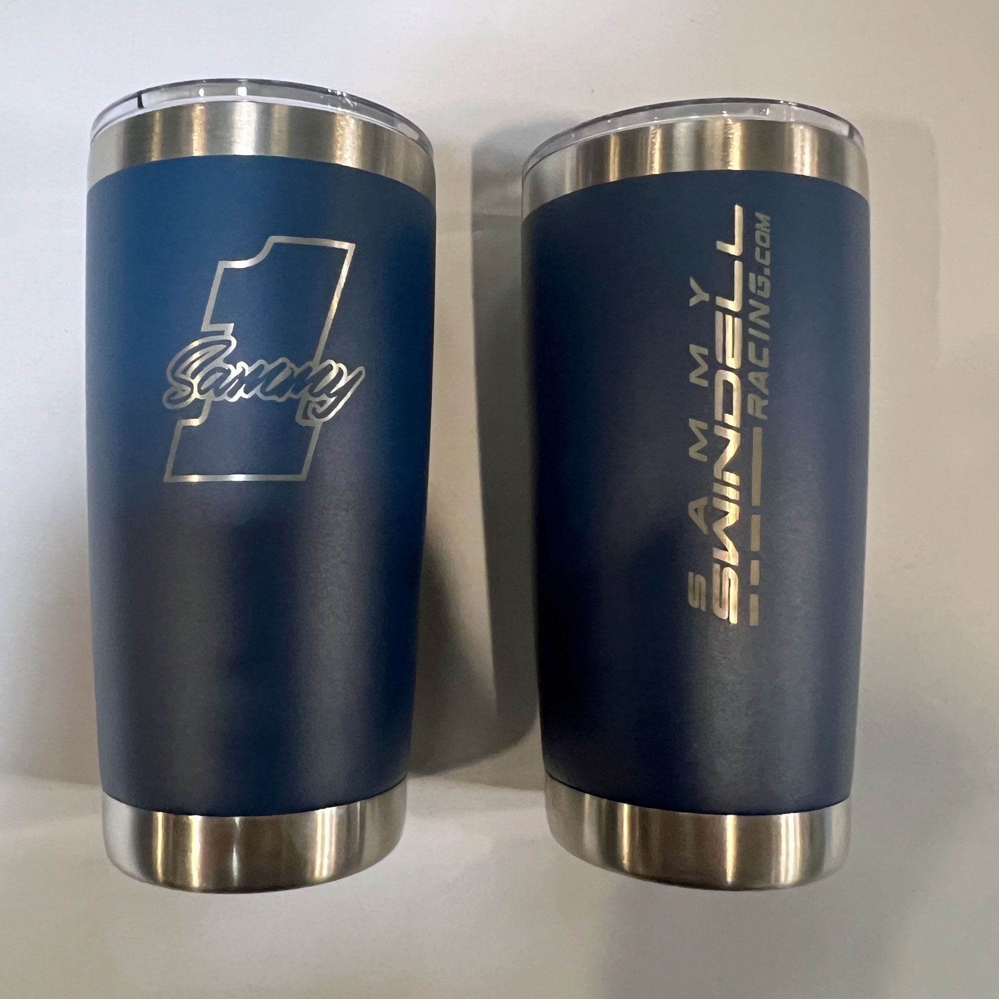 Sammy #1 20 oz. Tumbler Navy Blue | Sammy Swindell Racing