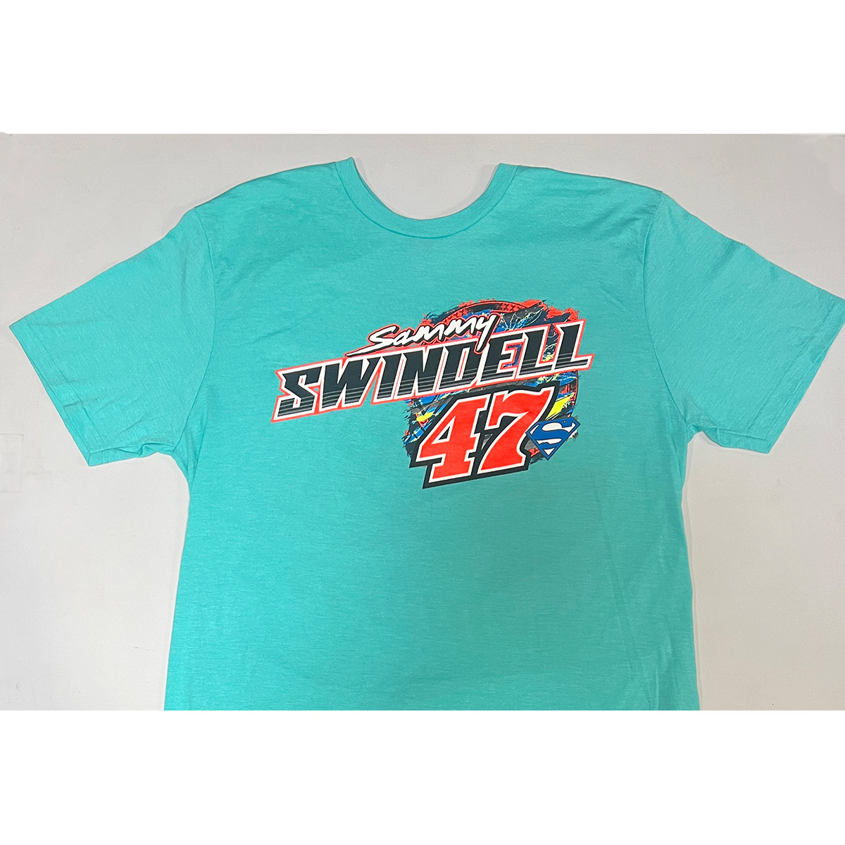 Sammy Swindell #47 2024 Aqua T-Shirt 2024